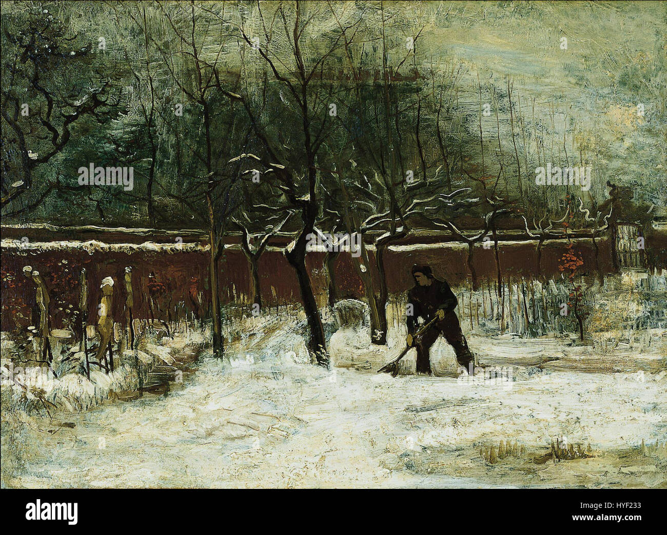 Vincent van Gogh’s 'Winter (De tuin van de Vicaris onder sneeuw ...