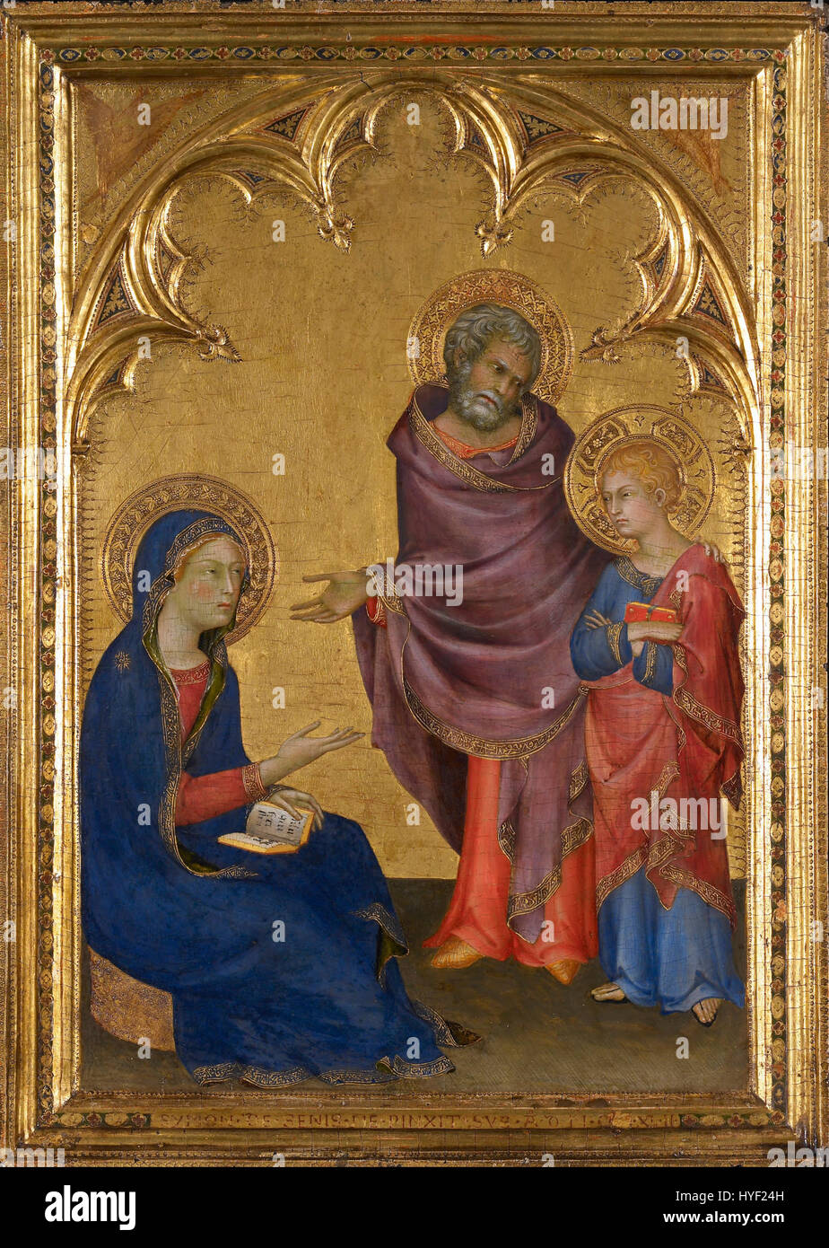 Simone Martini Christ Discovered in the Temple Google Art Project Stock ...