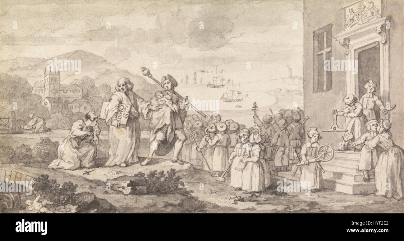 William Hogarth’s 'Study for the Foundlings' illustrates the early ...