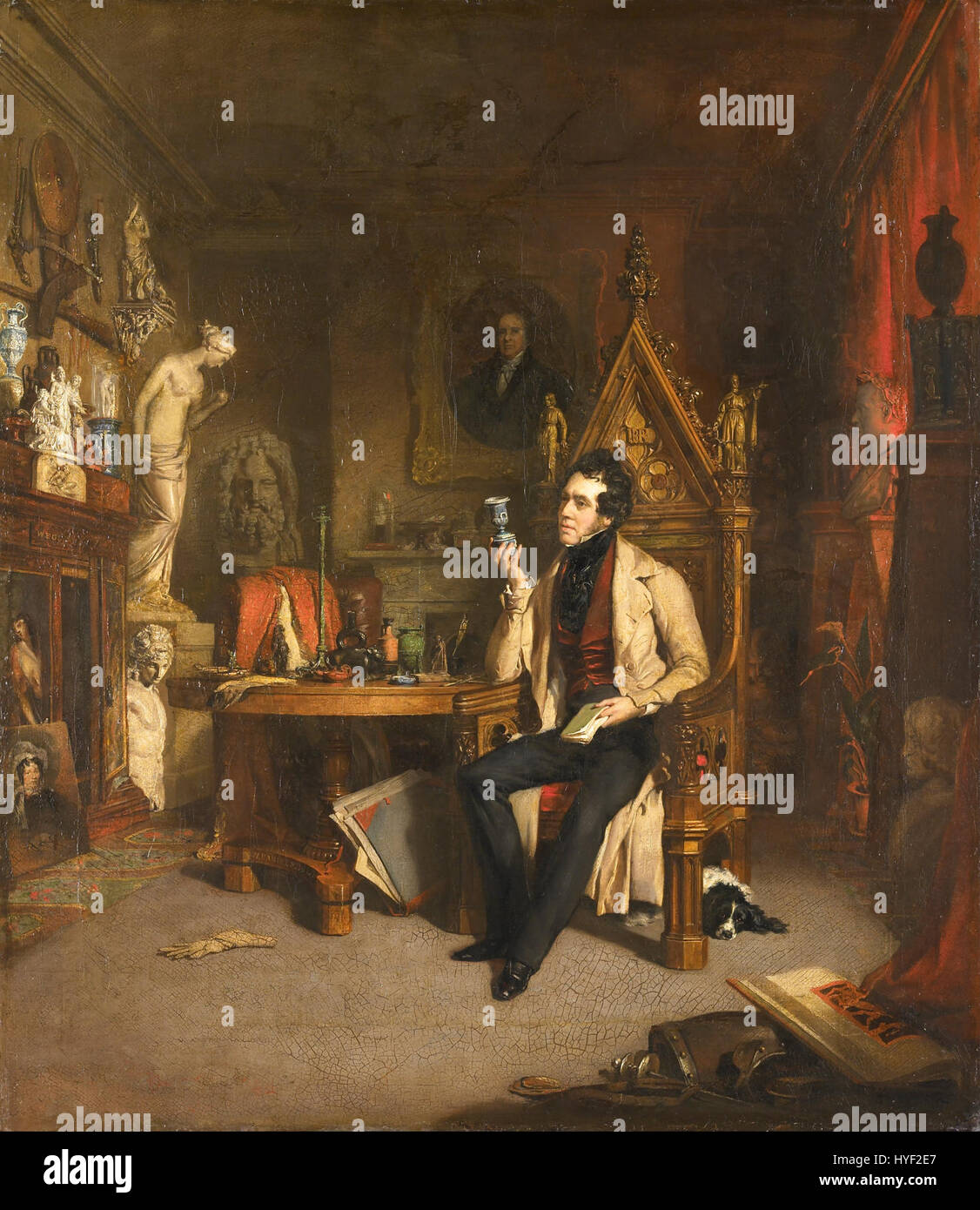 The portrait of Joseph Mayer by William Daniels presents the English ...