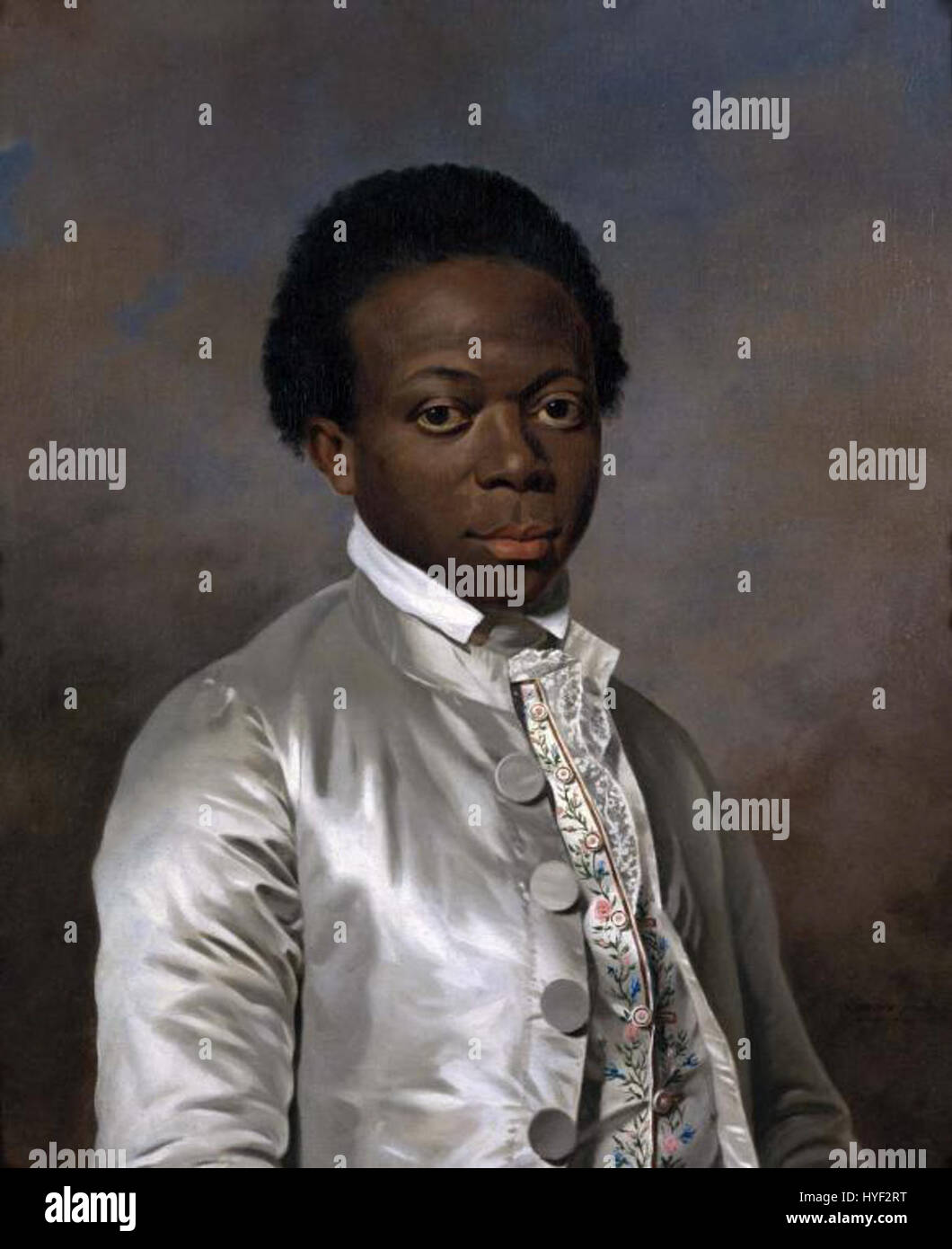 The portrait of Zamor by Lemoine is a historical painting that depicts ...