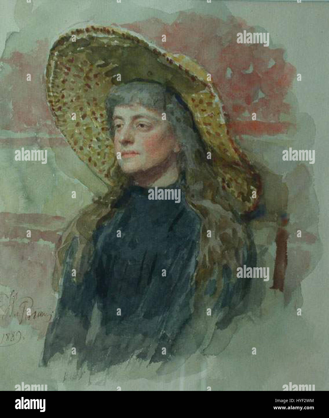 This watercolor by Ilya Repin, featuring Zvantseva, reflects the artist ...