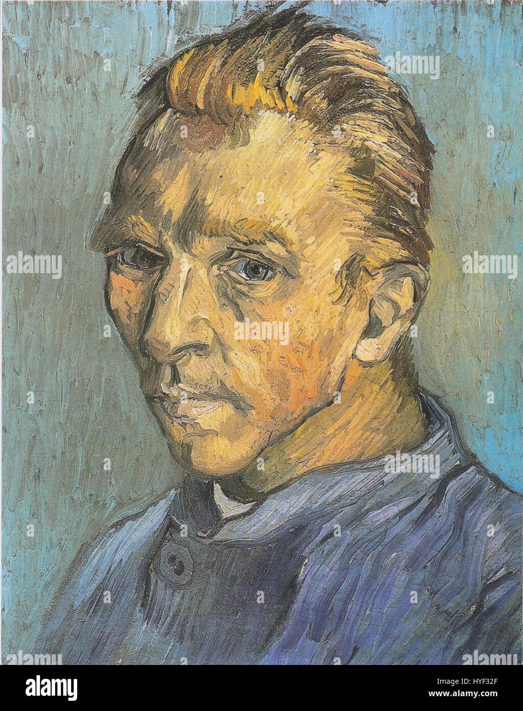 Van Gogh’s Selbstbildnis (Self-Portrait) 40 is a famous self-portrait ...