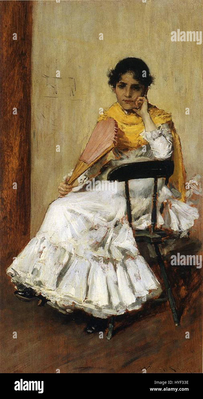 'Mrs. Chase' is a portrait painted by William Merritt Chase, an ...