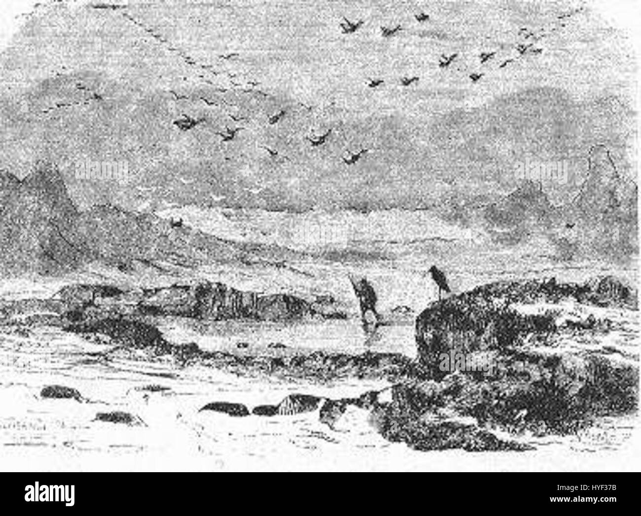 'The Field of Ice' is a dramatic depiction of a frozen landscape ...