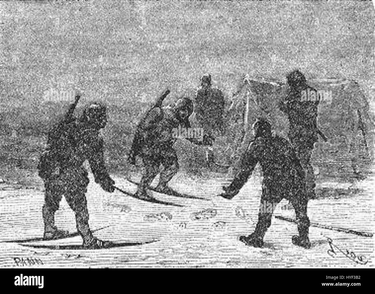 'The Field of Ice' by Riou and Montaut portrays a dramatic scene of an ...