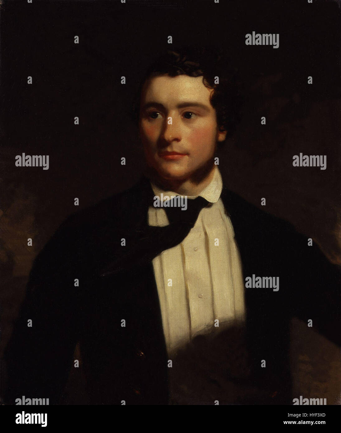 This portrait by Stephen Pearce depicts Alexander Stewart, a 19th ...