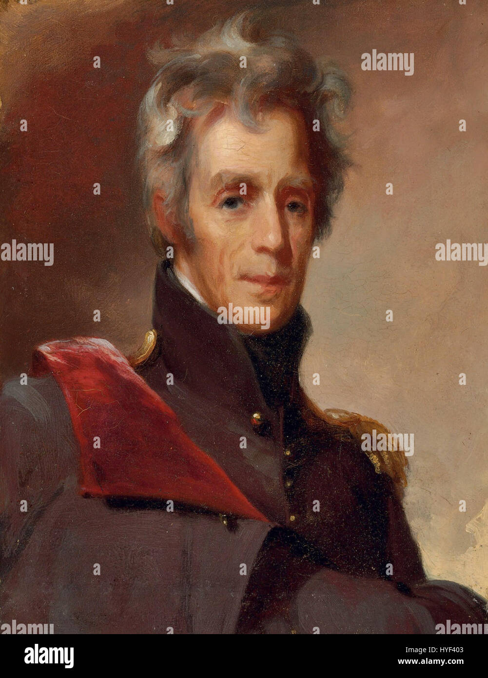 This portrait of Andrew Jackson by Thomas Sully captures the intensity ...