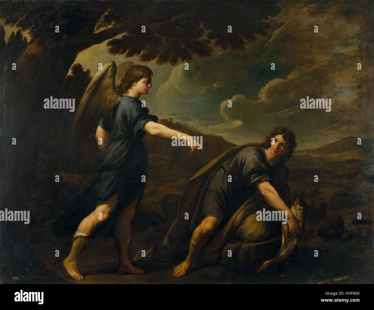 'Tobias and the Fish' by Andrea Vaccaro depicts the biblical story of ...