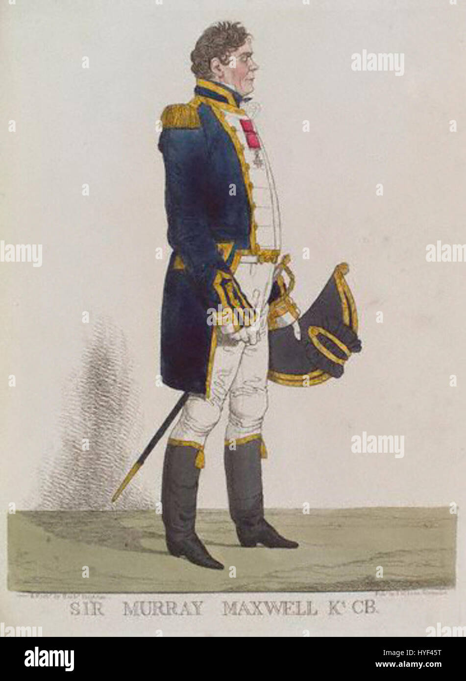 The portrait of Sir Murray Maxwell, created by Richard Dighton ...