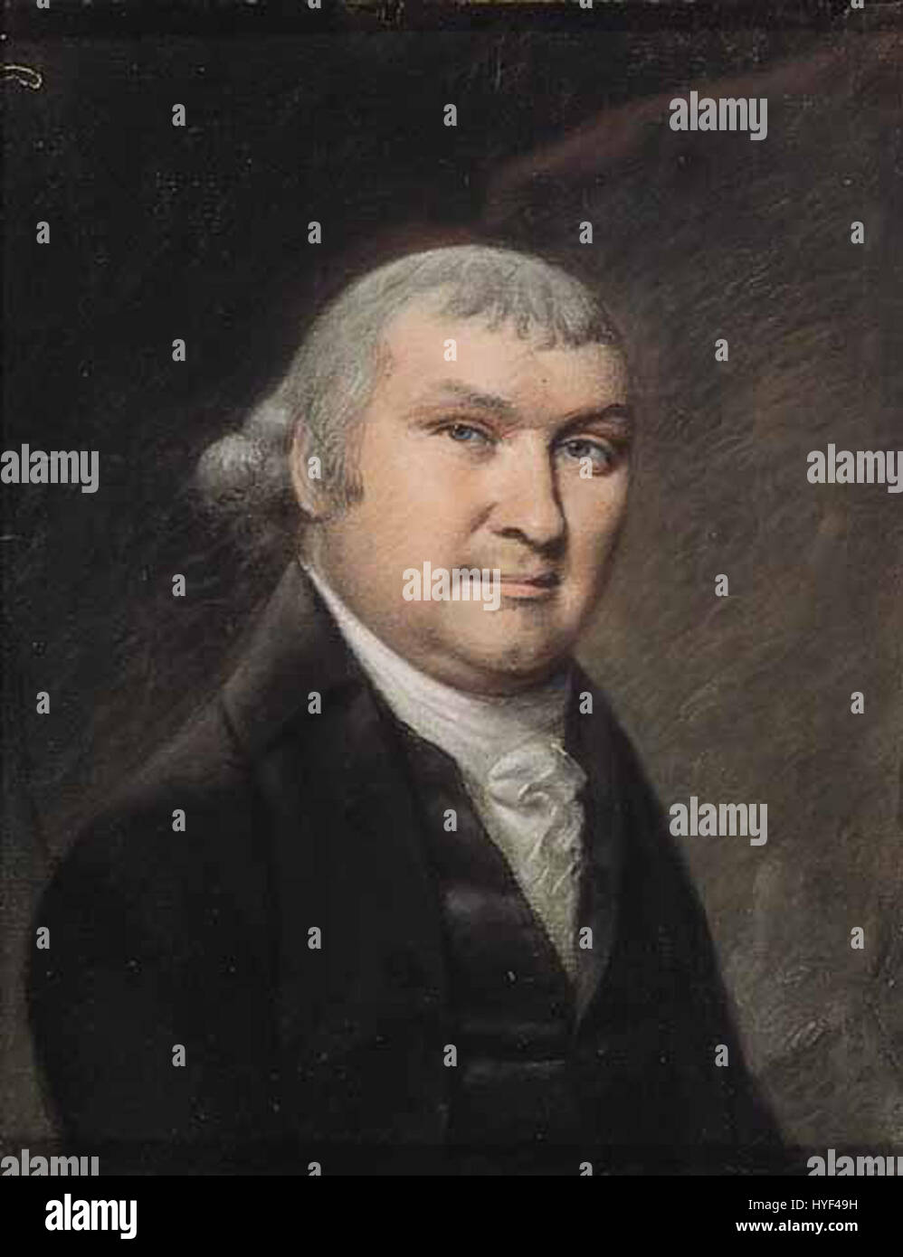This portrait of Increase Sumner, painted by James Sharples, features ...