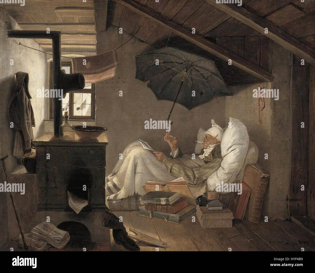 Der arme poet by carl spitzweg hi-res stock photography and images - Alamy