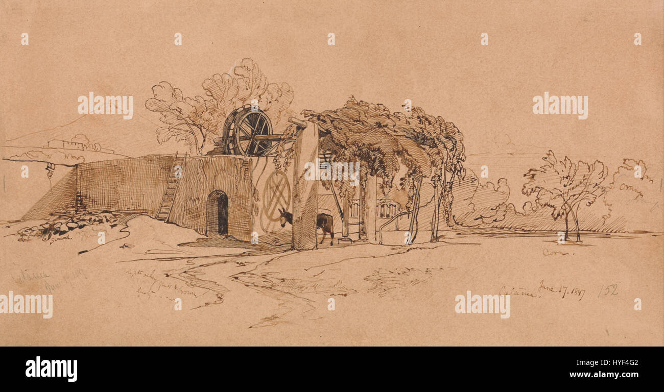 Edward Lear’s work 'Catania' showcases the landscape and beauty of the ...