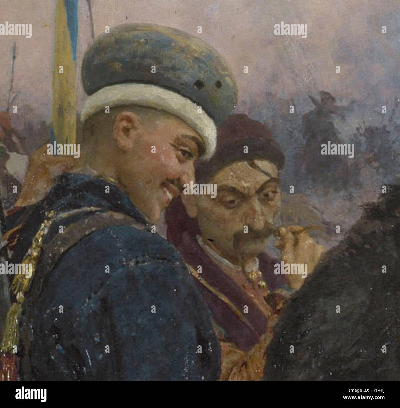 'Saporoger Kosaken' by Ilya Repin depicts two Cossacks from the ...
