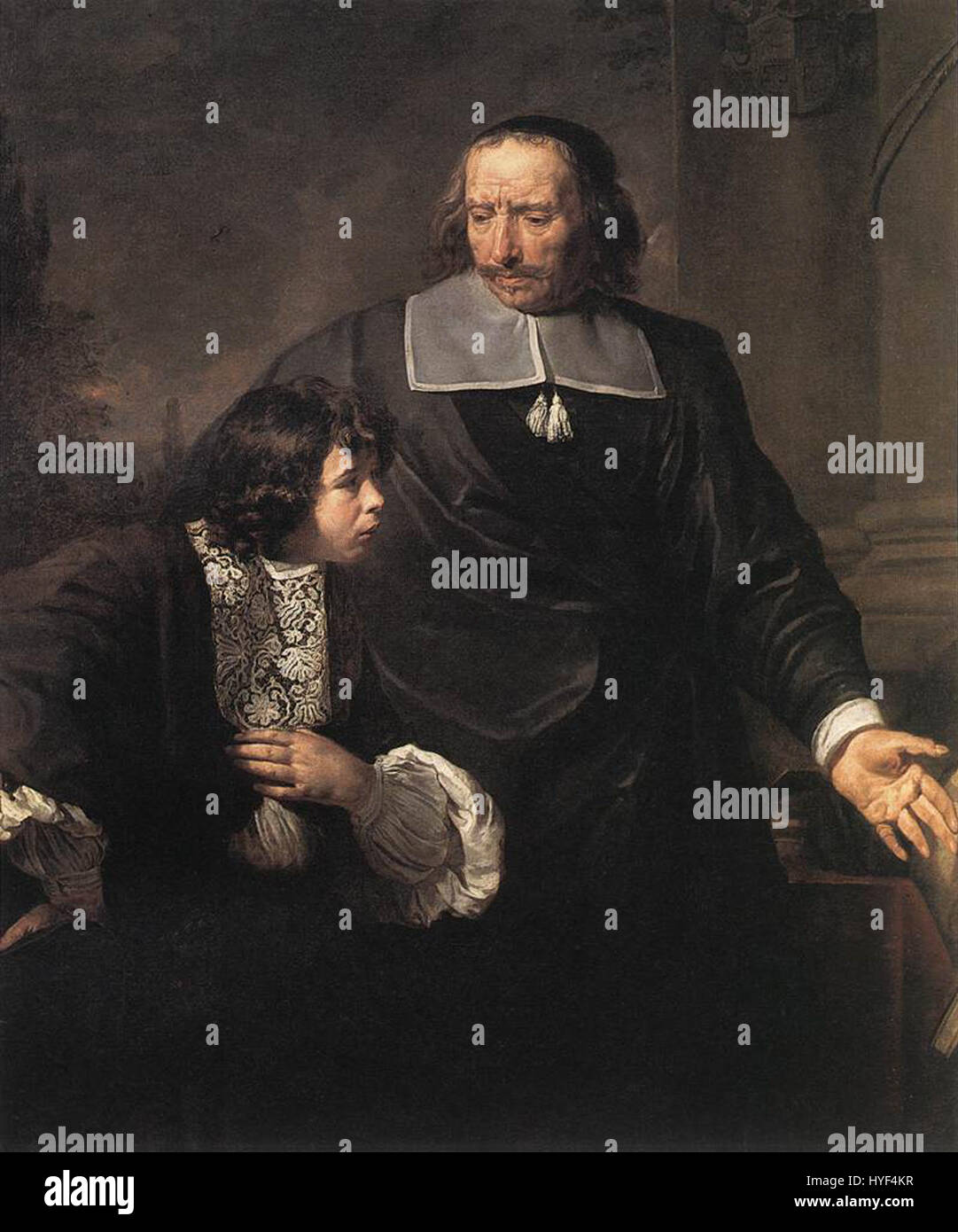 Claude Lefebvre A Teacher and his Pupil WGA12629 Stock Photo - Alamy