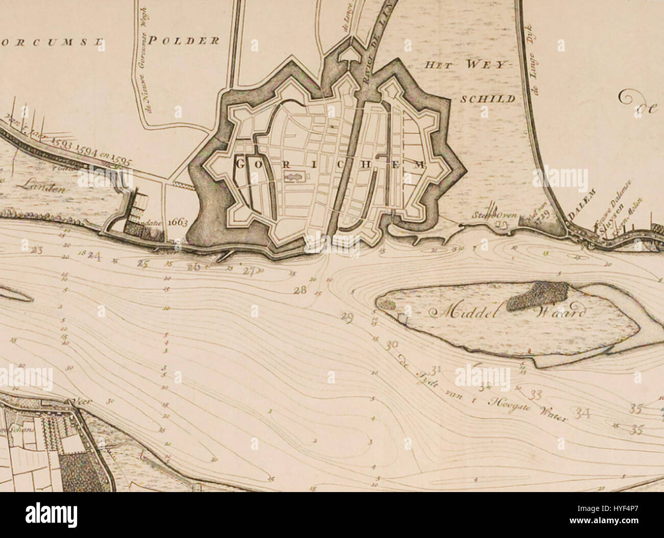 Cruquius merwede 1730 Stock Photo - Alamy