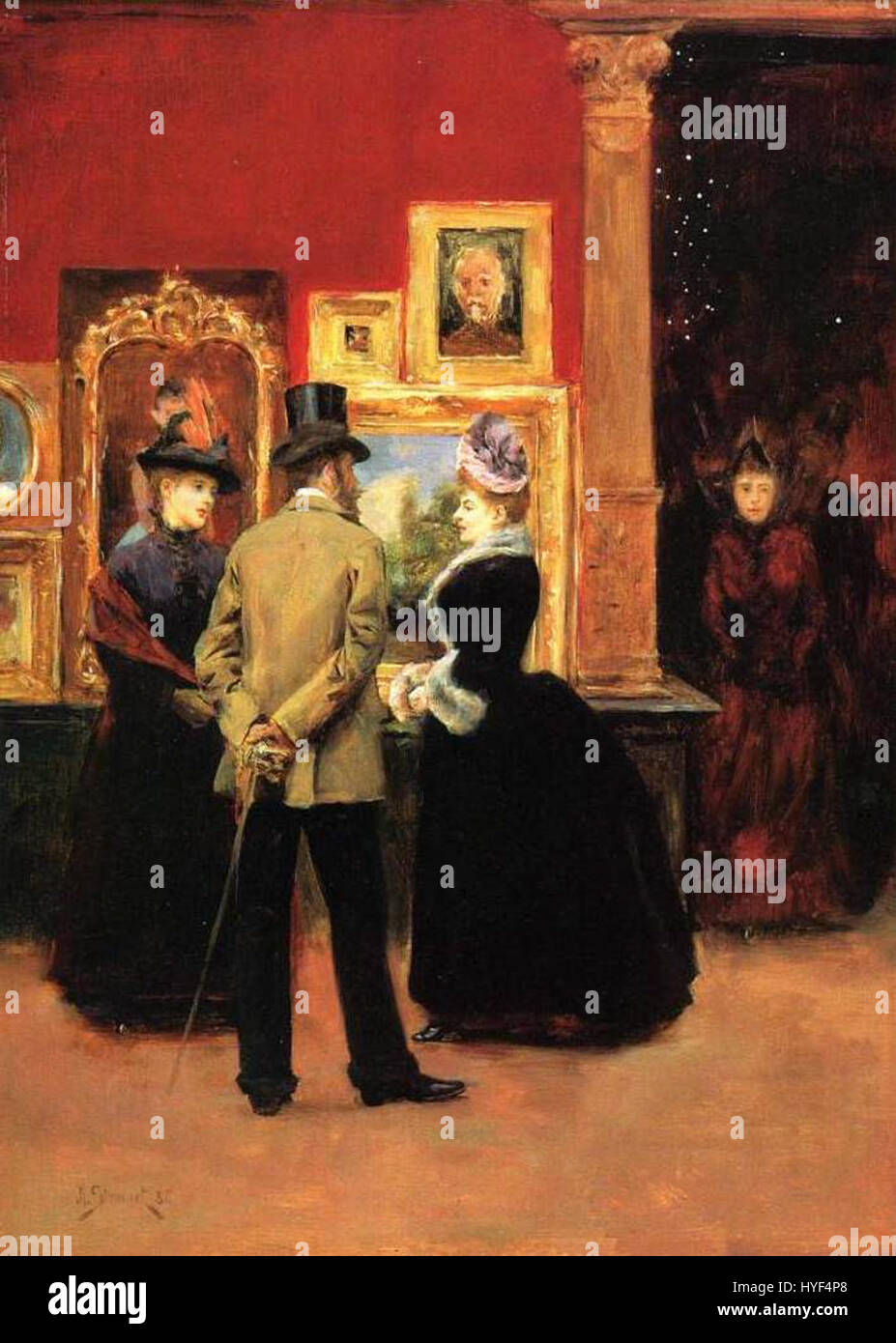 *Count Ludovic Lepic and Ladies Viewing an Exhibition* by Julius ...