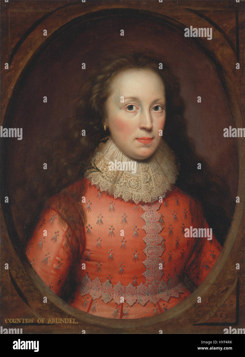 Cornelius Johnson's portrait of a woman, traditionally identified as ...