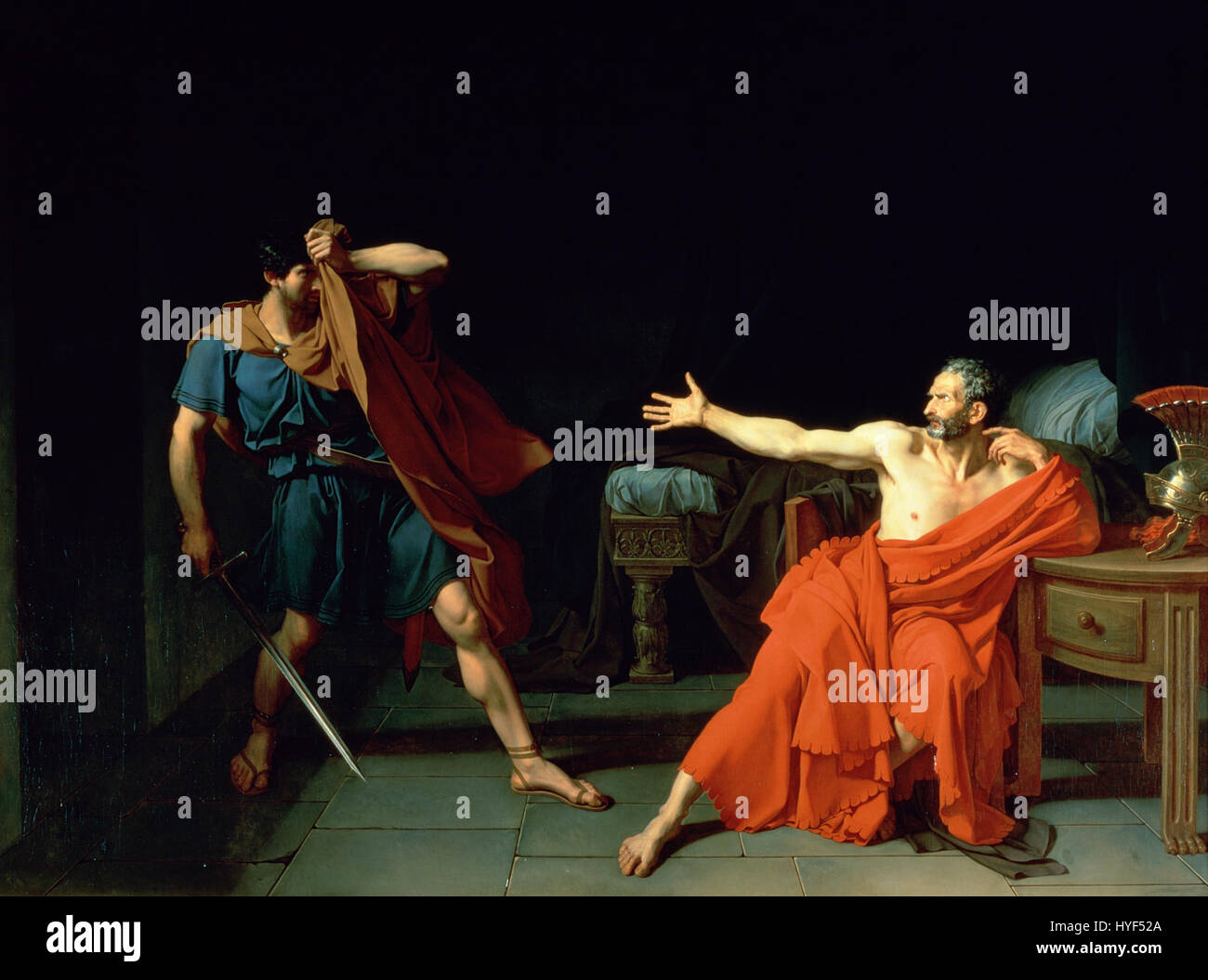 'Mario a Minturno' by Drouais depicts a scene from the life of Mario ...