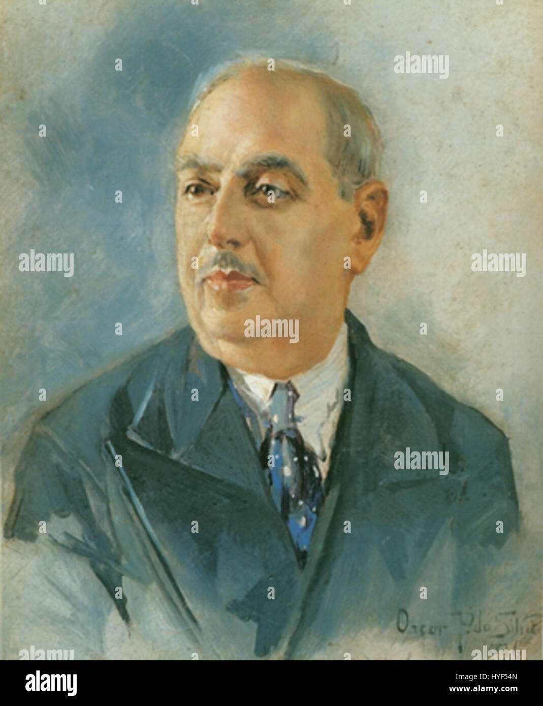 *Auto retrato* (1936) by Oscar Pereira da Silva is a self-portrait in ...