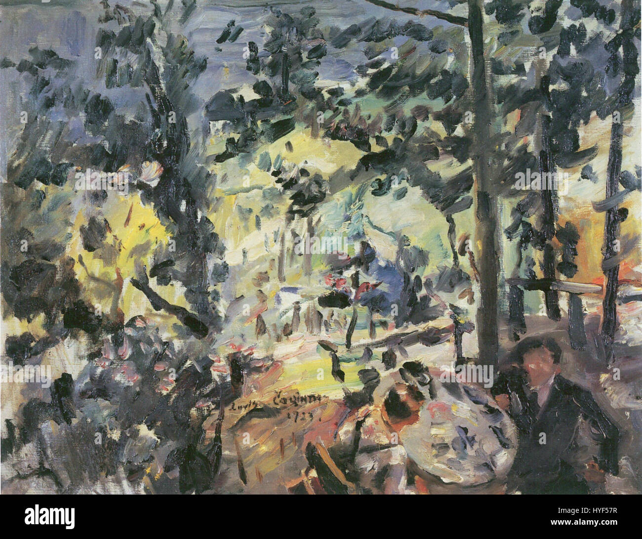 Lovis Corinth's 1923 painting 'Wachensee auf der Terrasse' depicts a ...