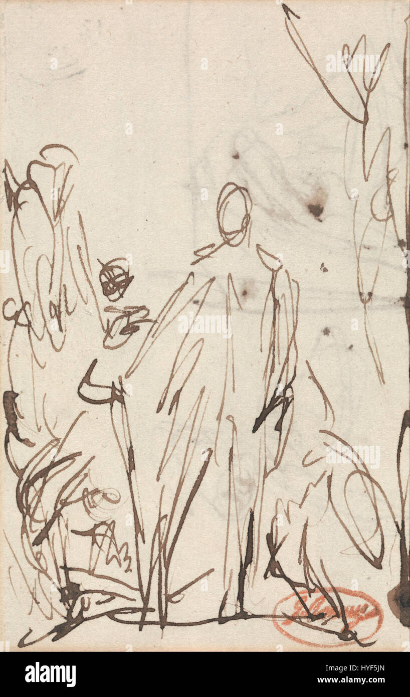 George Romney's 'Standing Figures' is a series of portraits by the ...