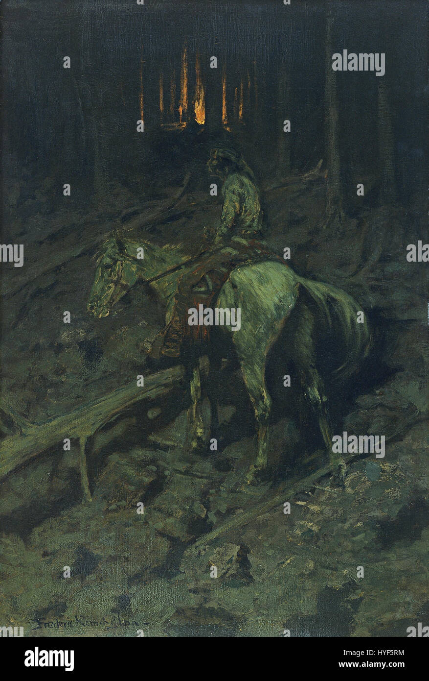 Native american smoke signals hi-res stock photography and images - Alamy