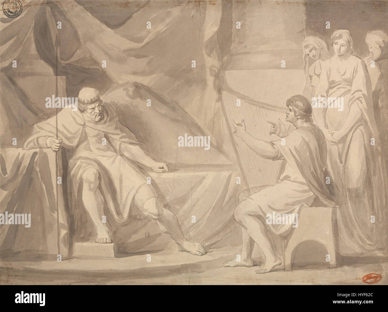 Young king david painting hi-res stock photography and images - Alamy