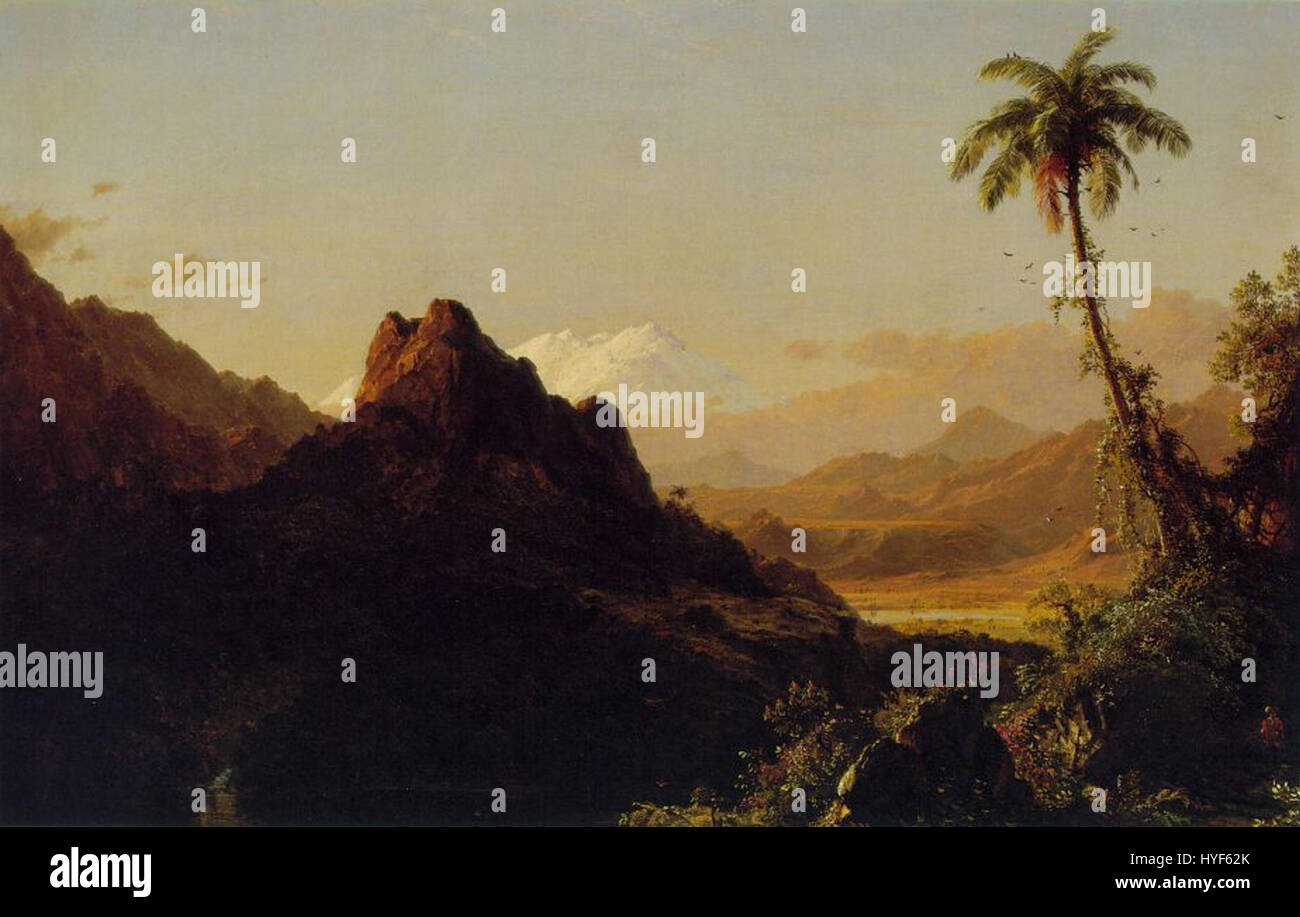 Frederic Edwin Church In the Tropics Stock Photo - Alamy