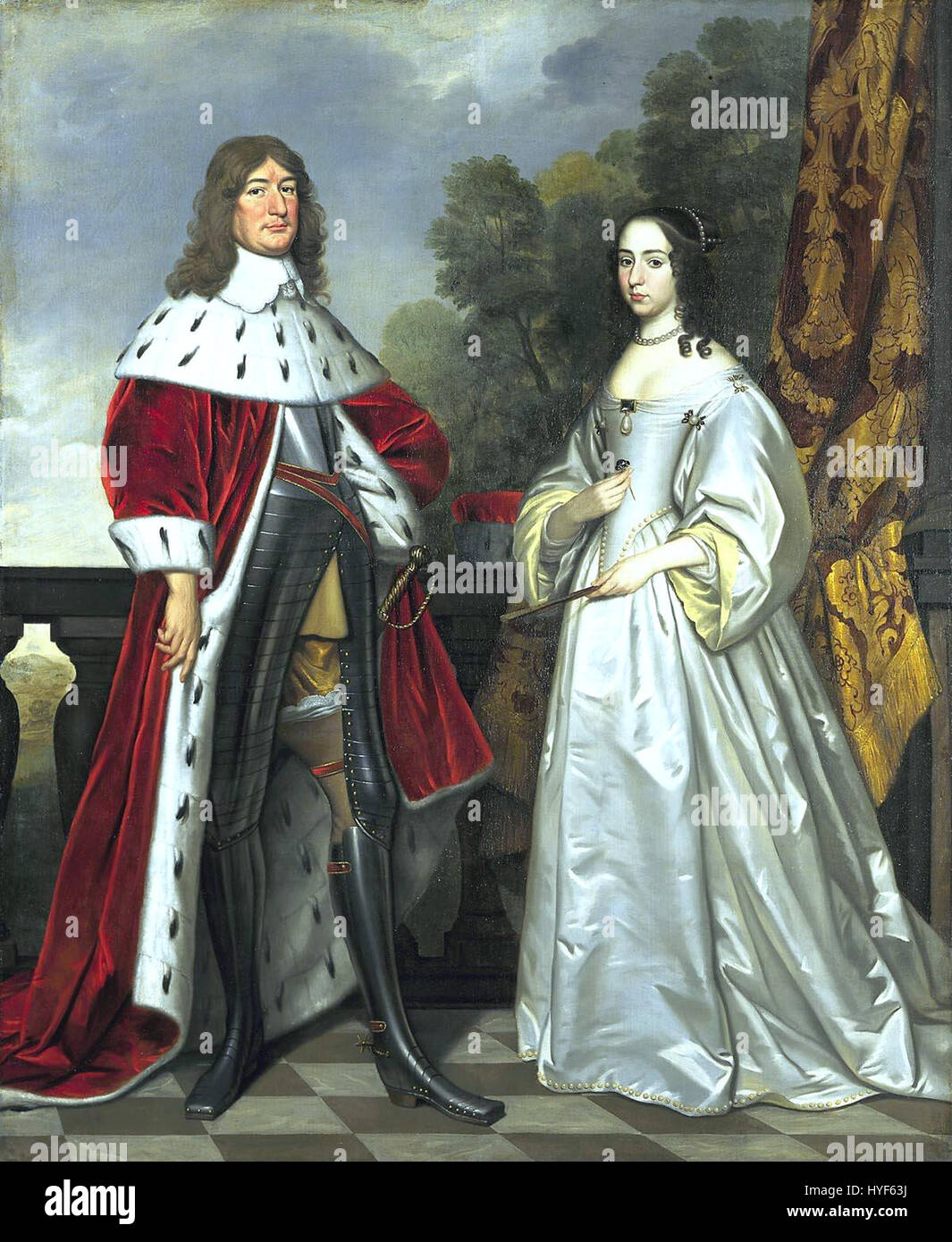 Gerrit van Honthorst’s portrait of Friedrich Wilhelm I and his wife ...