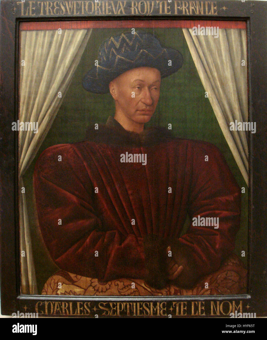 'Charles VII' by Jean Fouquet is a 15th-century portrait of the French ...