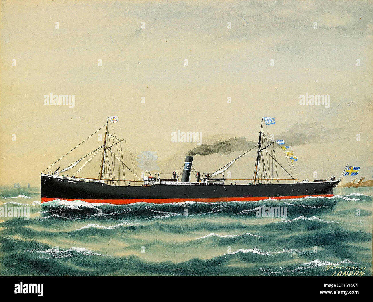 Mary ship painting hi-res stock photography and images - Alamy