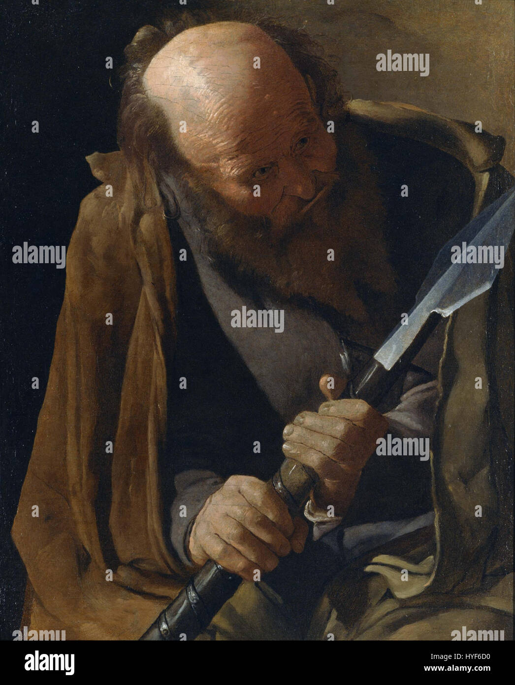 This painting by Georges de La Tour depicts the biblical figure St ...