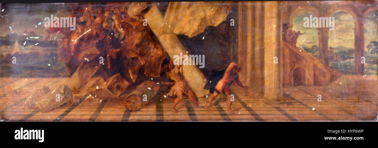 Thomas F. Hodgkins’ ‘Samson and the Philistines’ captures the biblical ...