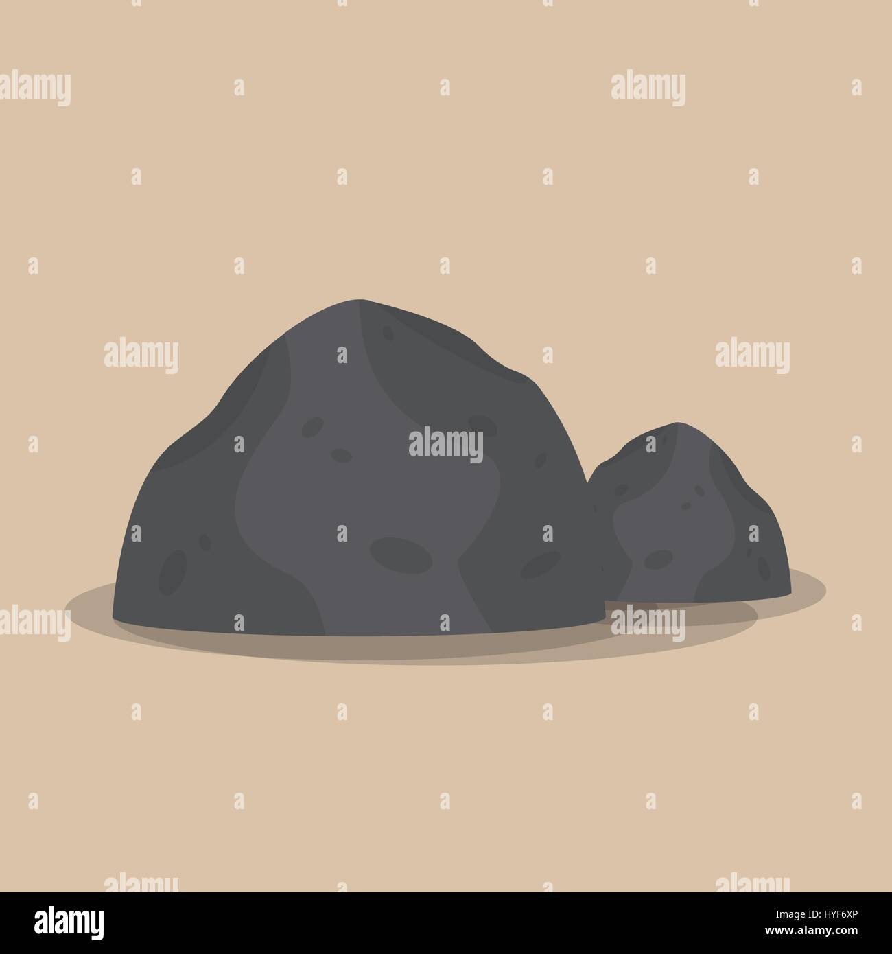 Stones in flat style. Vector illustration Stock Vector Image & Art - Alamy