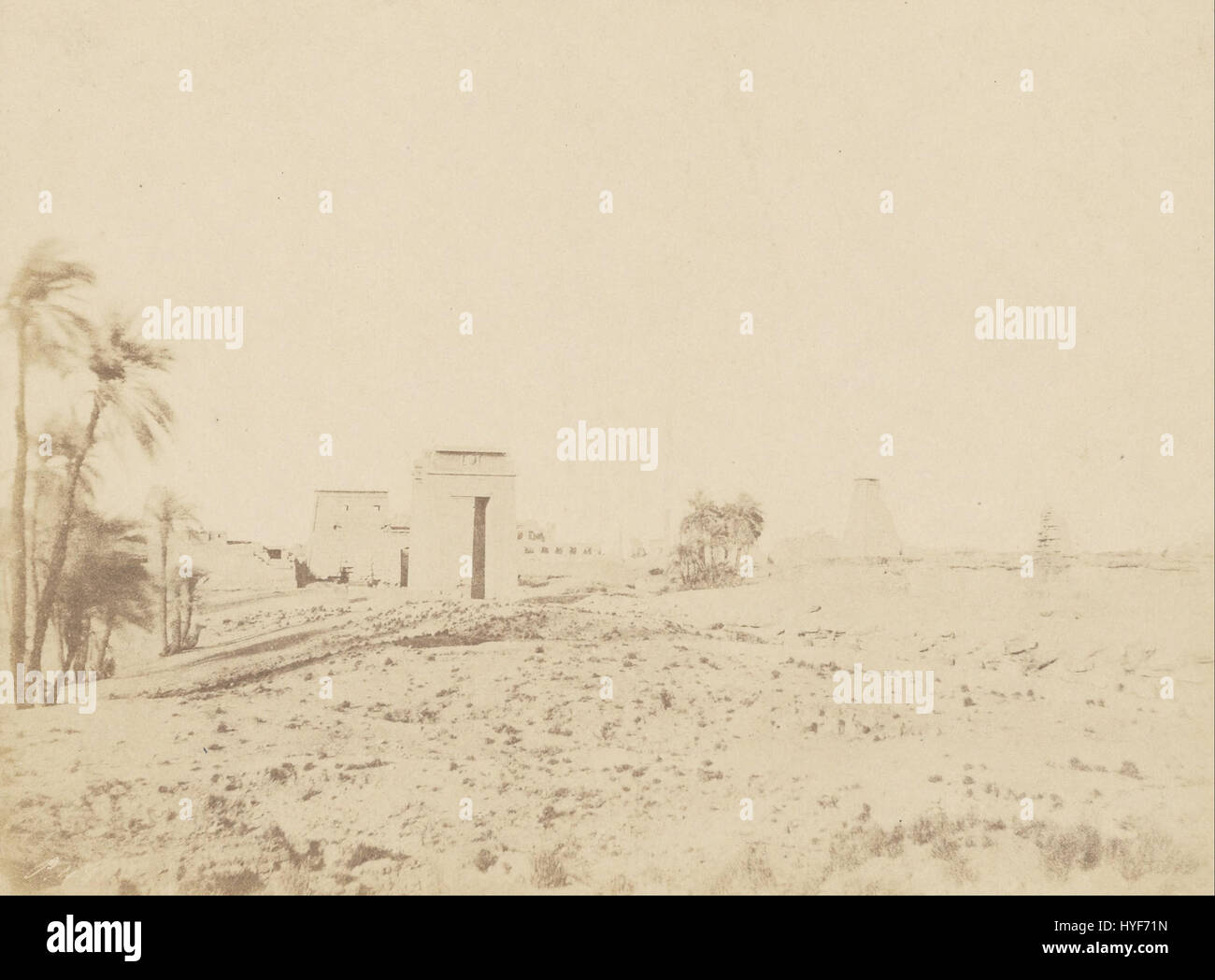 *Temple and Palms, View of the Ruins, Karnak* by John Beasly Greene is ...