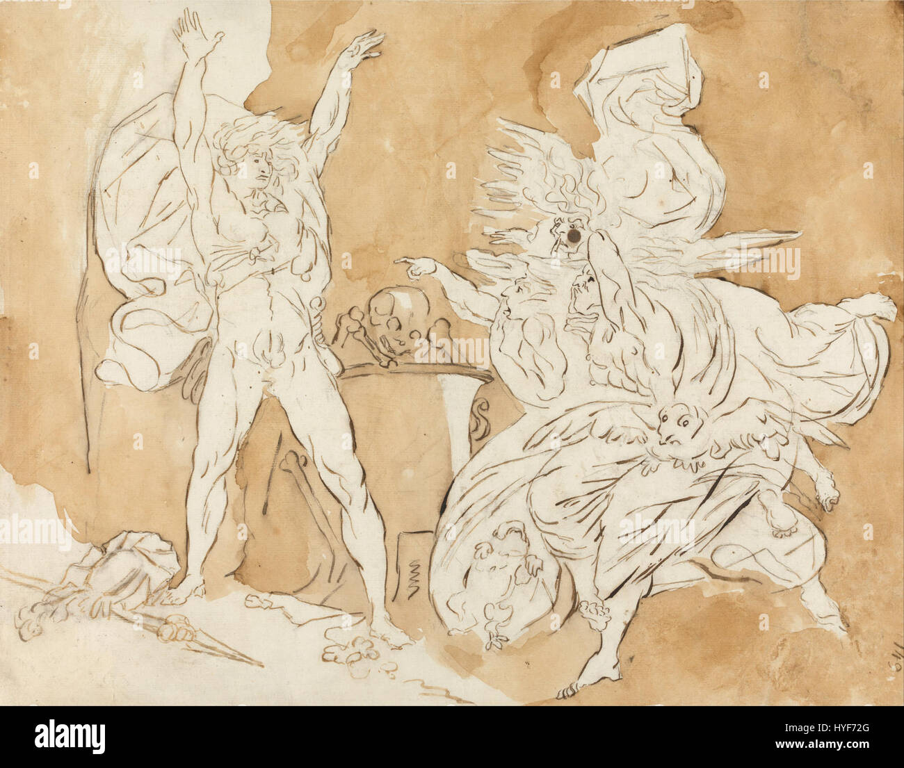 'Macbeth and the Witches' is a painting by James Northcote, based on ...