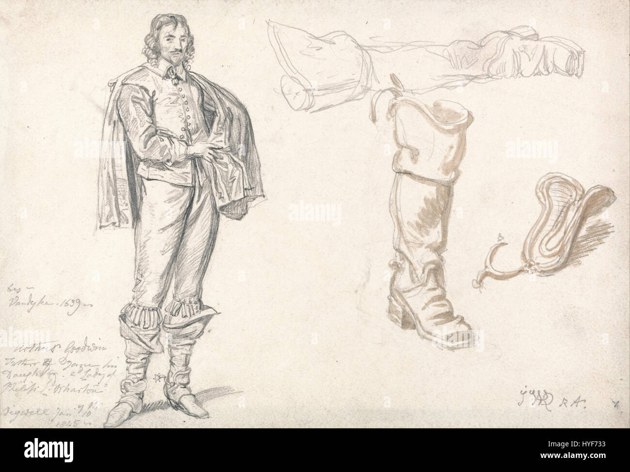 James Ward’s study of Anthony van Dyck’s portrait of Arthur Goodwin ...