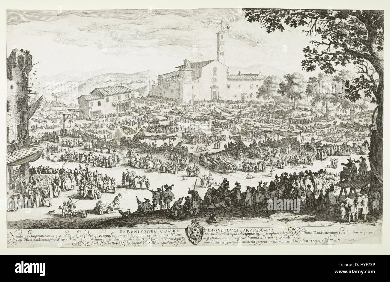 'L'Impruneta' by Jacques Callot is a notable etching depicting scenes ...