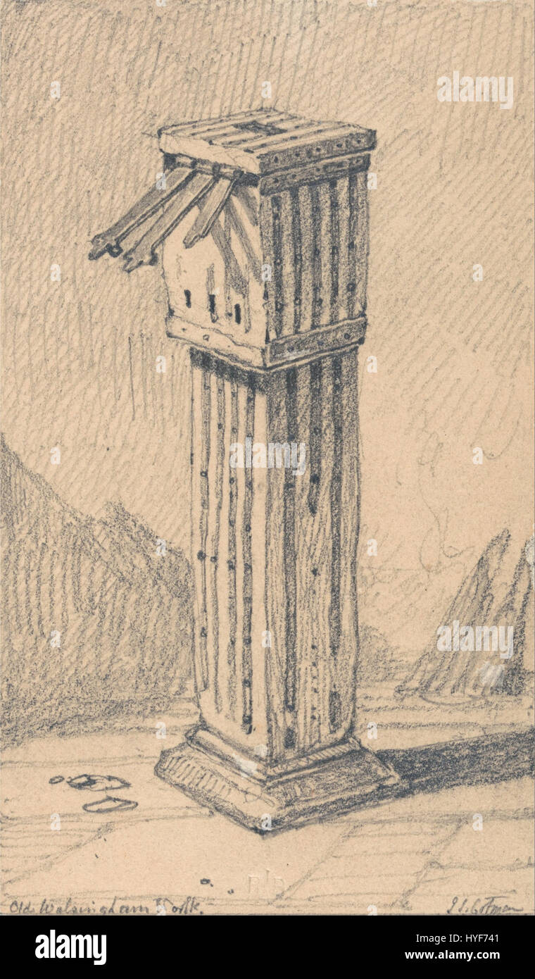 John Sell Cotman An Ancient Alms Box, Walsingham Church, Norfolk Google ...