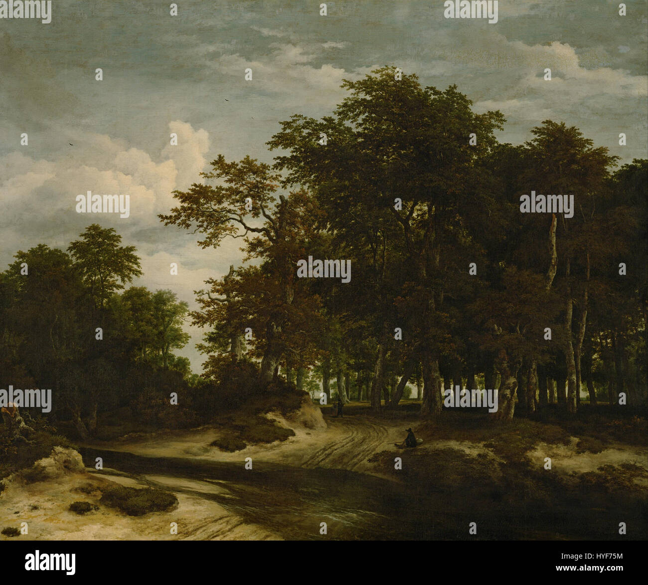 Jacob van Ruisdael's 'The Great Forest' is a landscape painting that ...