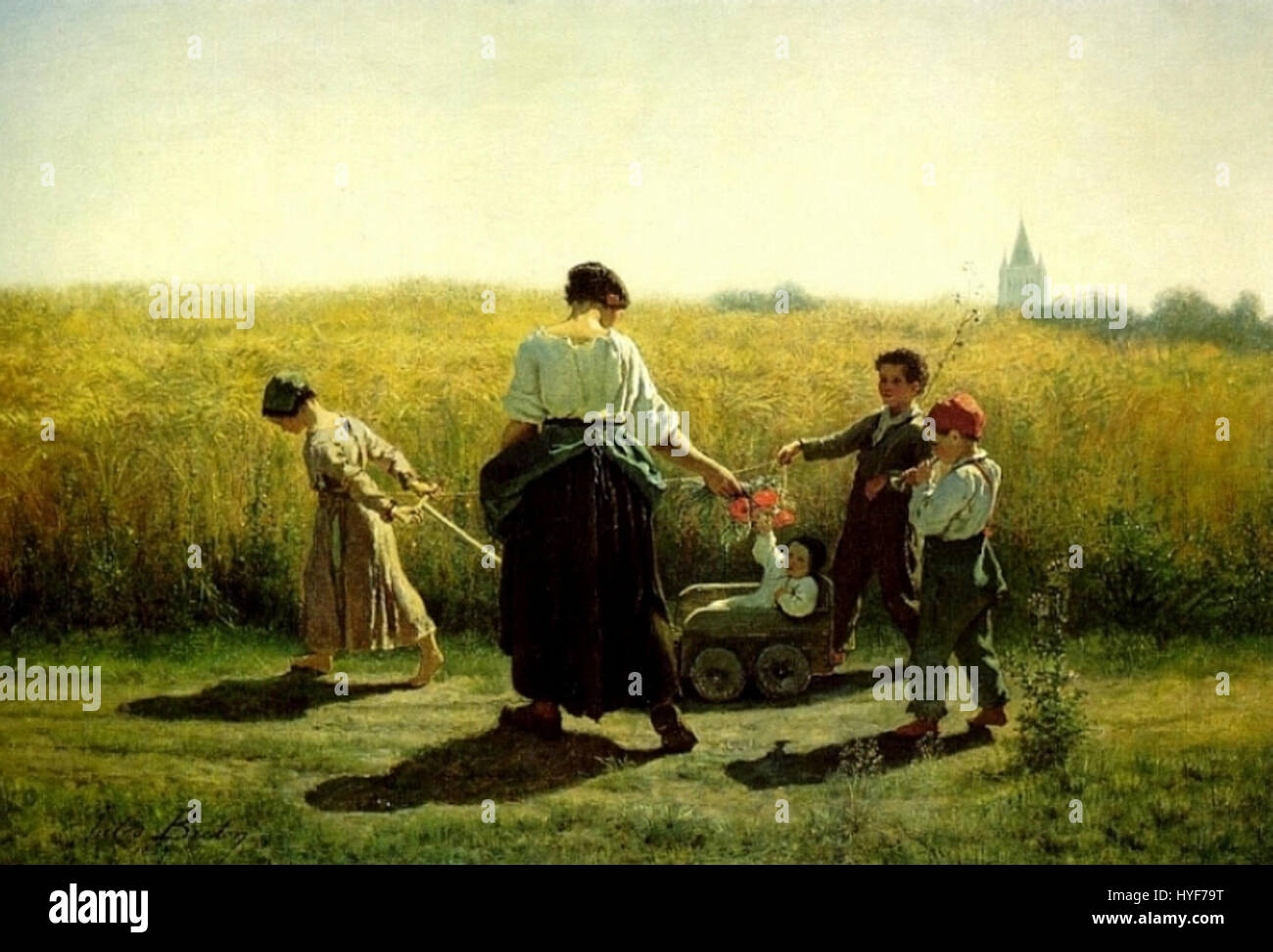 Jules Breton’s 'The Departure for the Fields' captures the rural scene ...