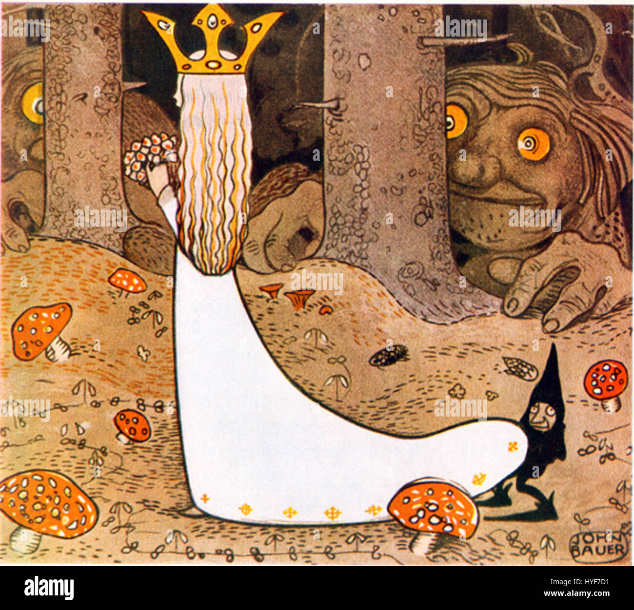 ‘Princess Daga’ by John Bauer depicts a character from Swedish folklore ...