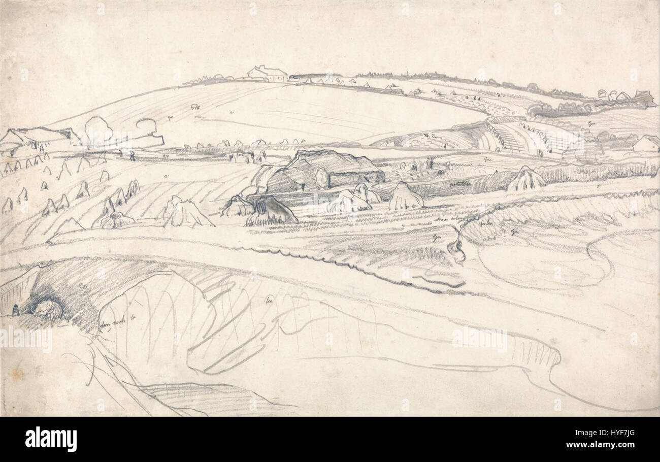 'Landscape with a Farm and Cornstalks' by James Ward is a 19th-century ...