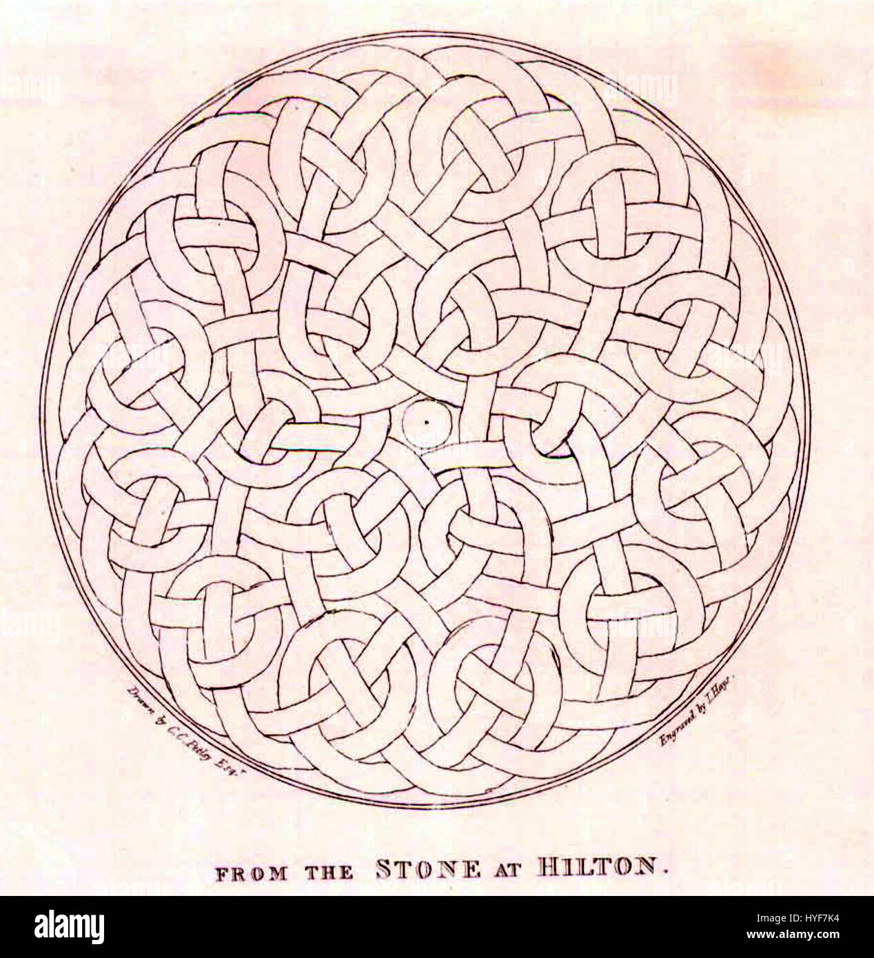 The Hilton of Cadboll stone, featuring detailed knotwork from 1812, is ...