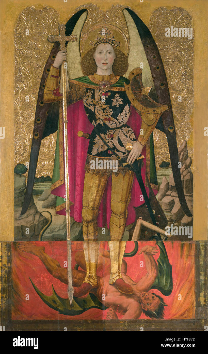 Archangel michael and the devil hi-res stock photography and images - Alamy