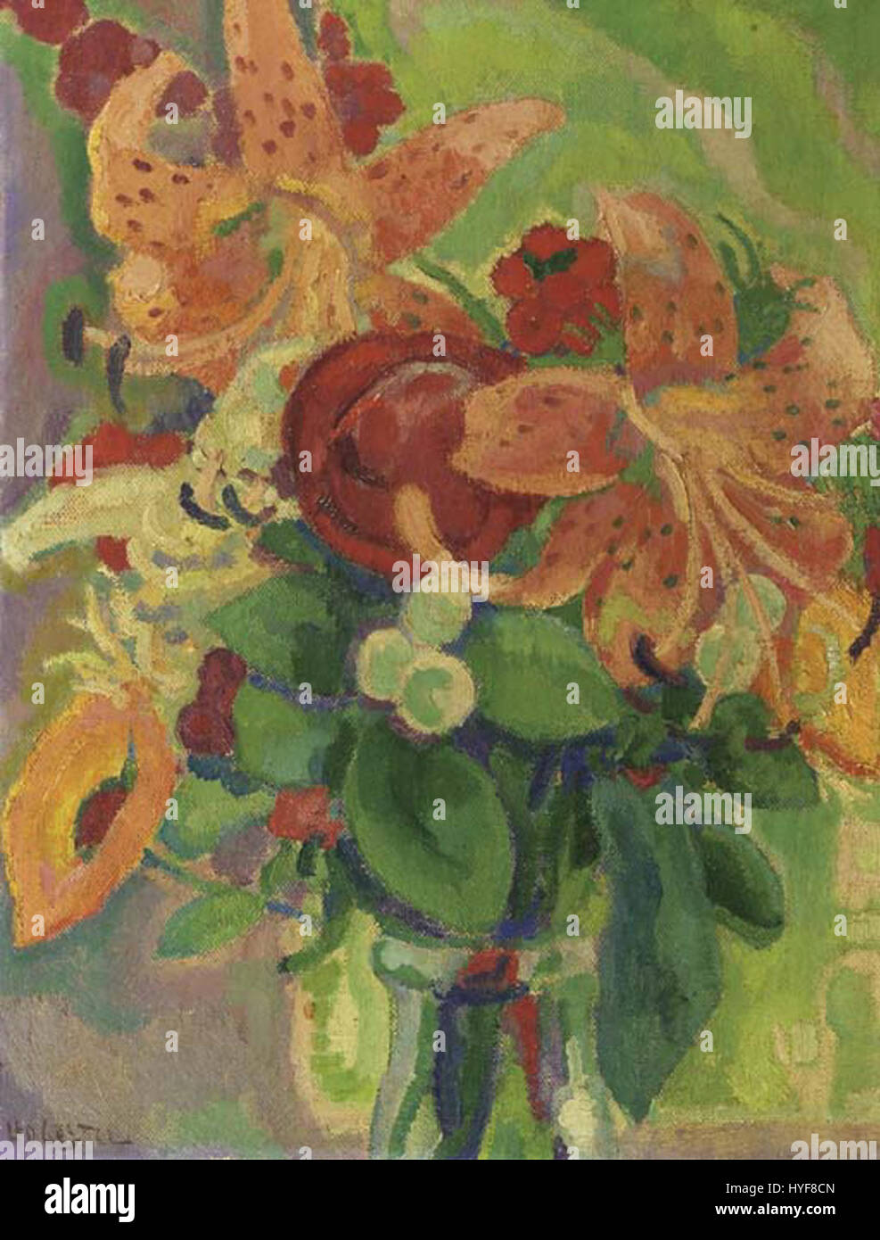 Modernist floral painting hi-res stock photography and images - Alamy