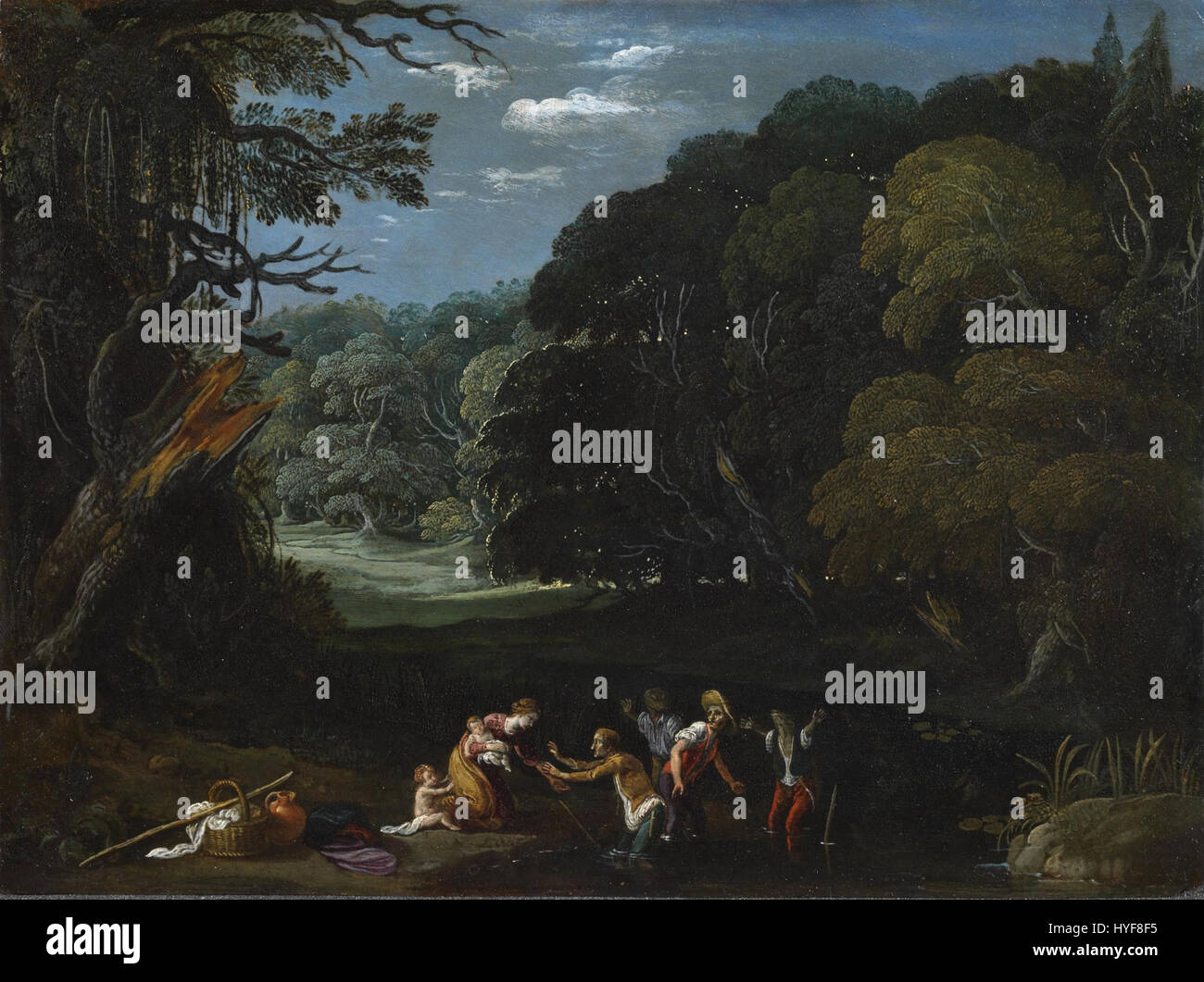 The mythological story of Latona changing the Lycian peasants into ...