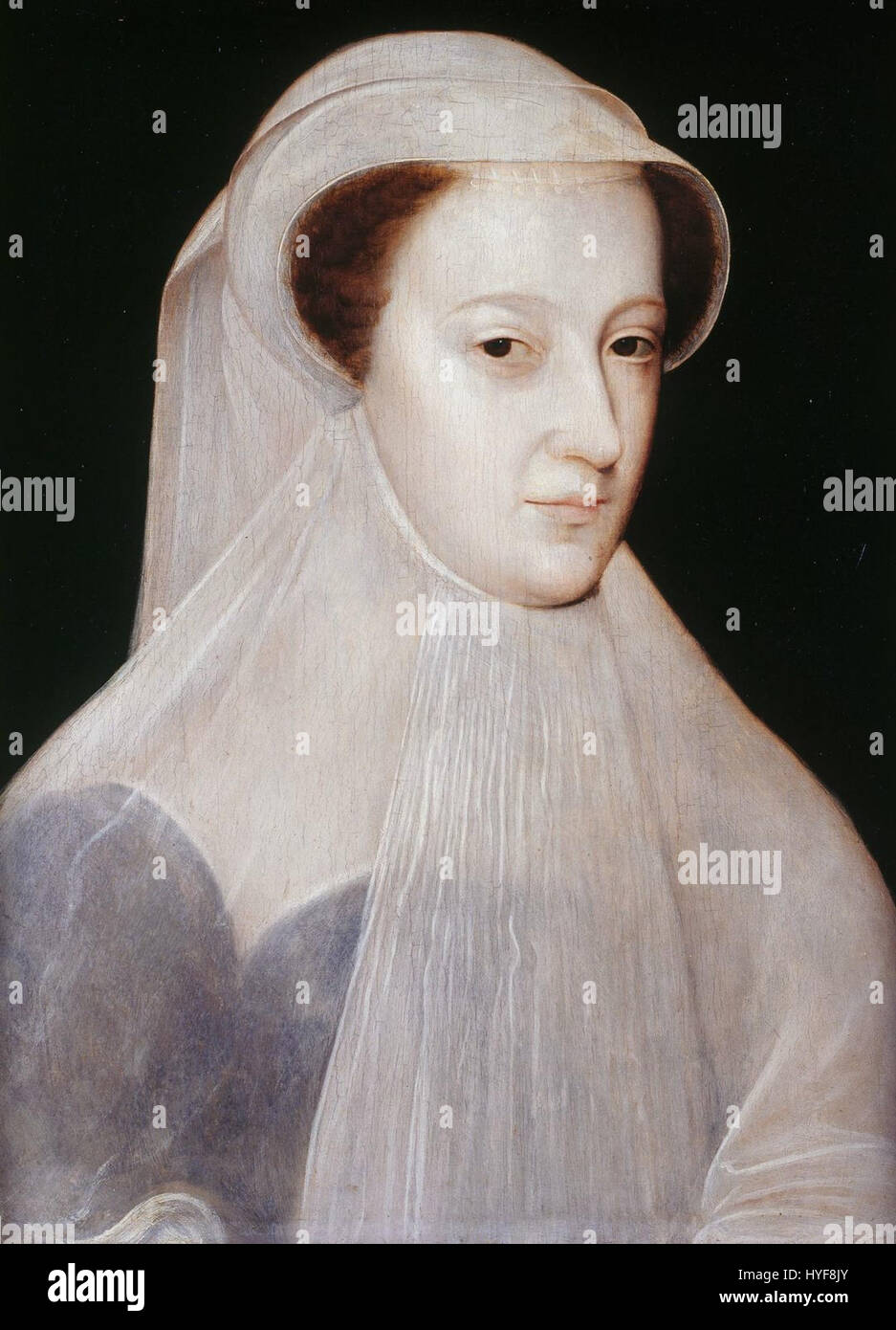 'Mary Queen of Scots Mourning' represents the sorrowful moment of the ...