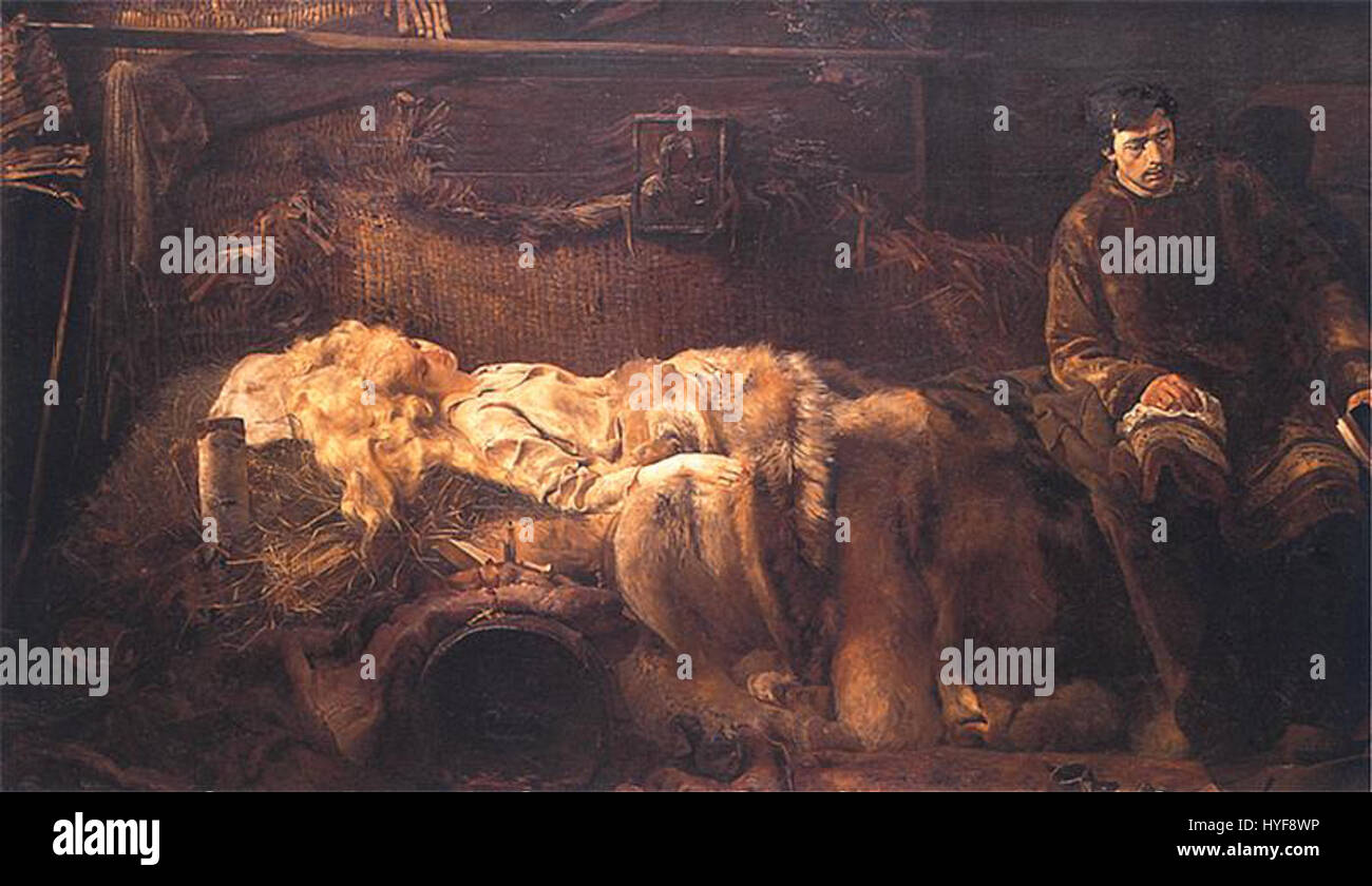 *Śmierć Ellenai* (Death of Ellenai) by Jacek Malczewski is a symbolic ...